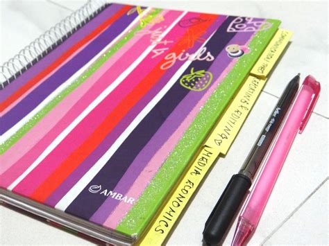 DIY Page Dividers Tabs The Pretty City Girl Indian Travel Lifestyle Blog