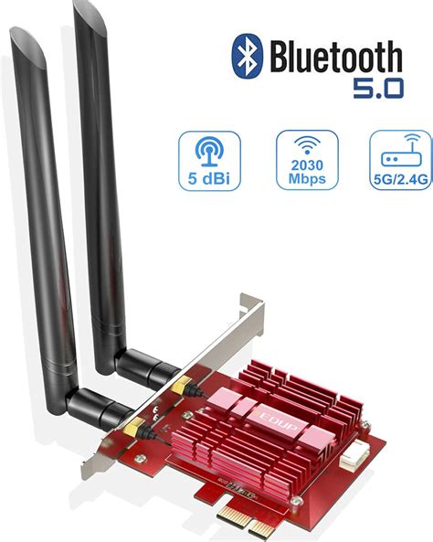Tarjeta Wifi Pcie Bluetooth Con Chip Intel 9260 Integrado Tarjeta De Red Inalámbrica Edup Pcie