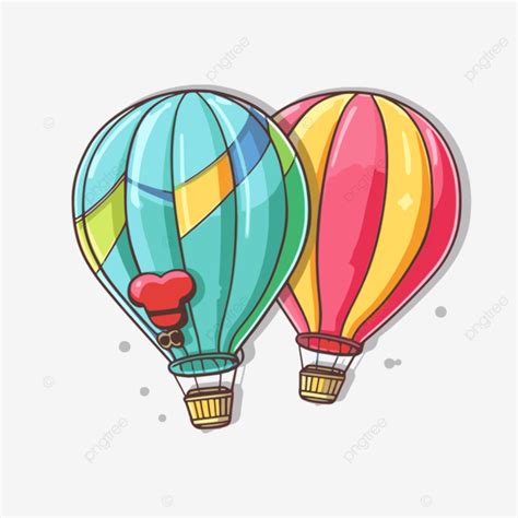 귀여운 열기구 귀여운 그림 벡터 풍선 상표 만화 Png 일러스트 및 벡터 에 대한 무료 다운로드 Pngtree