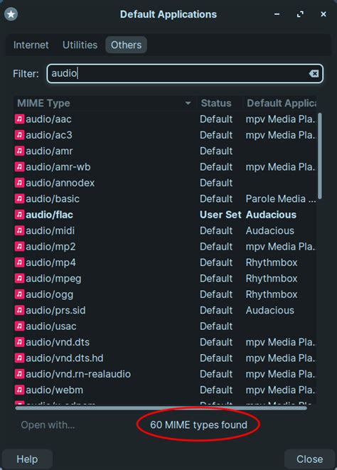 Lite Xfce Gui Way To Set Default Application For Multiple File Types