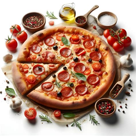 A Cut Slice Isolated Delicious Pizzas Background Photo  Free