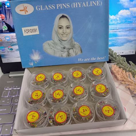 Jarum Pentul Mini Mungil Cantik Kemasan Mika Bulat Isi 24 Mika Lazada