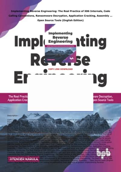 Ebookdownload Implementing Reverse Engineering The Real Practice Of
