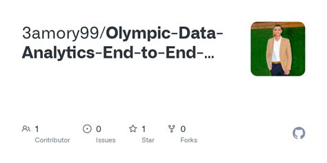 GitHub Amory Olympic Data Analytics End To End Project