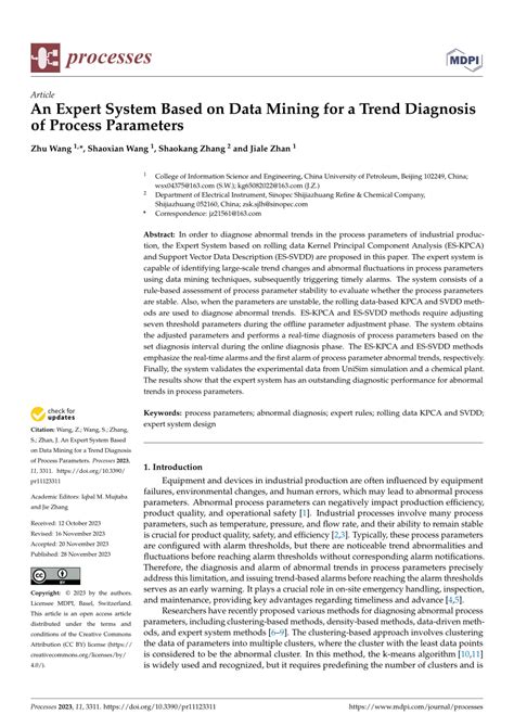 Pdf An Expert System Based On Data Mining For A Trend Diagnosis Of