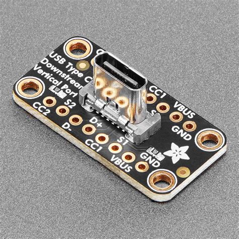 Adafruit Usb Type C Vertical Breakout Downstream Connection The Pi Hut