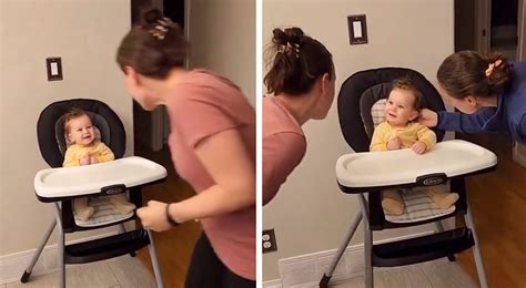 Un Enfant Regarde La Sœur Jumelle De Sa Mère Pour La Première Fois Sa