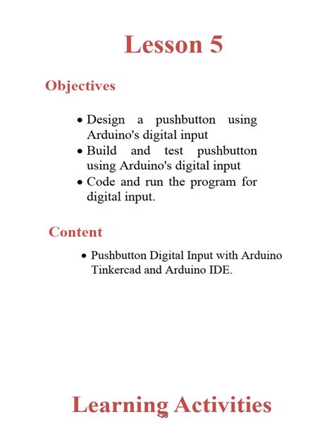 Lesson 5 Cp Robotics Revised Pdf Arduino Electronic Circuits