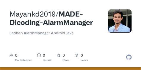 github mayankd2019 made dicoding alarmmanager latihan alarmmanager