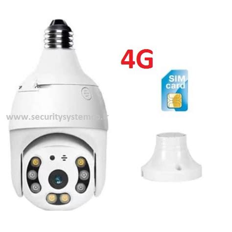 دوربین لامپی سیمکارت خور گردان دوربین سیم کارت خور و بیسیم