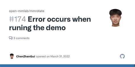 Error Occurs When Runing The Demo · Issue 174 · Open Mmlabmmrotate