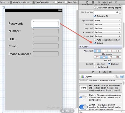 Iosiphone Hide Input Keyboard And Validate Text Field Password Number Url E Mail Phone Number