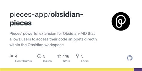Github Pieces Appobsidian Pieces Pieces Powerful Extension For Obsidian Md That Allows