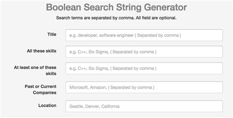 A Better Boolean Search String Builder Talentsonar Medium