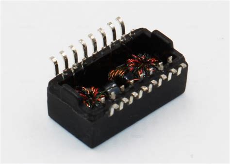 Single Port Discrete Smt Ethernet Lan Transformer 10 100 Base T 0 ℃ To 70