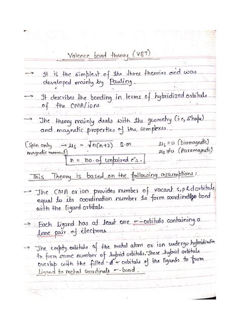 Coordination Notes Pdf