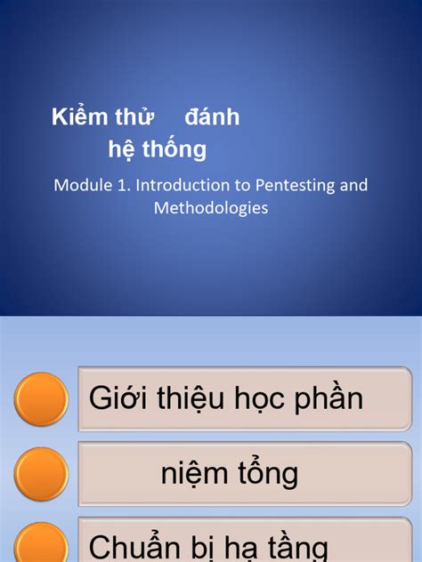 Module 1 Introduction To Pentesting And Methodologies Pdf