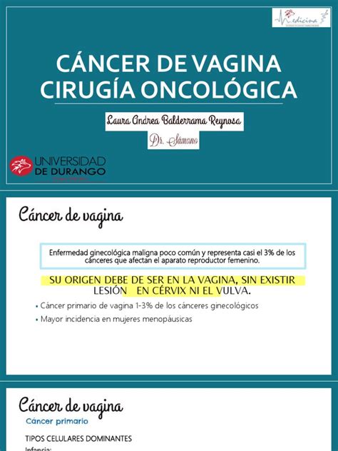 Cáncer De Vagina Tipos Y Tratamientos Pdf Vagina Cáncer