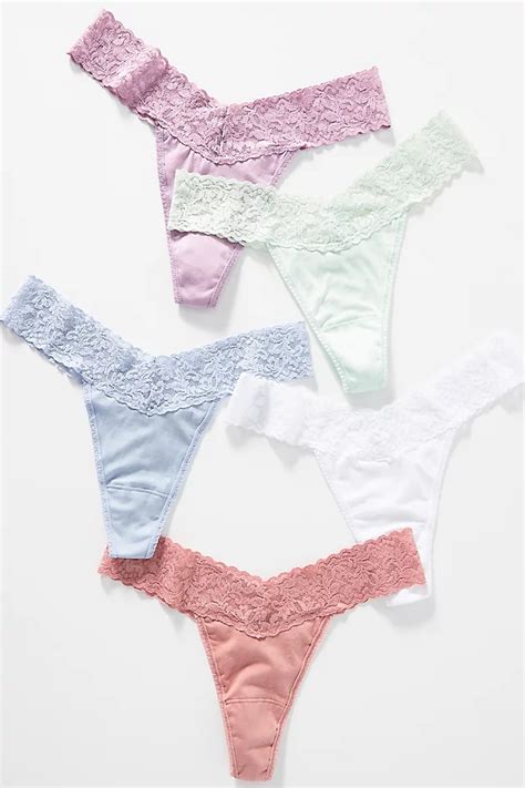 Hanky Panky Original Rise Thongs Set Of 5 Anthropologie
