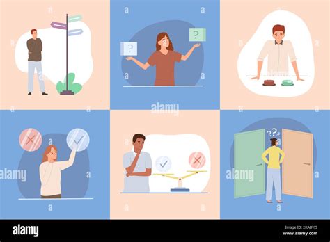 People Making Decisions Set Stock Vector Image And Art Alamy