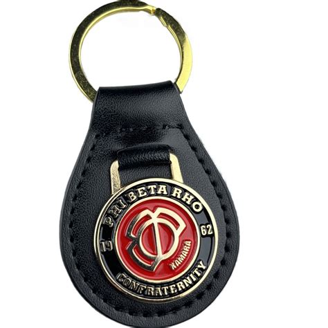 Phi Beta Rho Leather Keychain Fraternity T Shopee Philippines