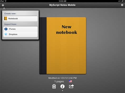 myscript notes mobile lets you hand write notes and share them as text
