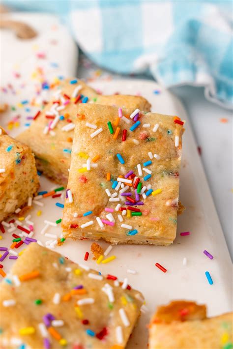 Birthday Cake Blondies The Quicker Kitchen