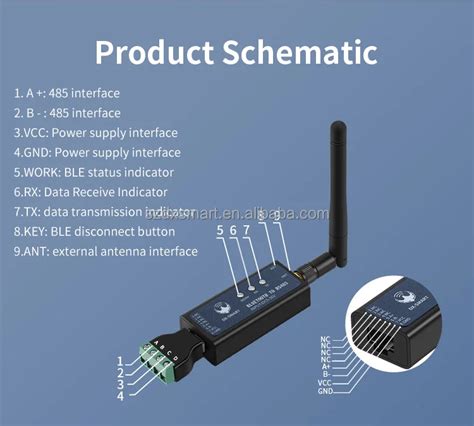 Pddaxlque Bluetooth Serial Adapter Wireless Iot Transmission