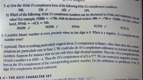 solved b which of the following 16 bit 2 s complement