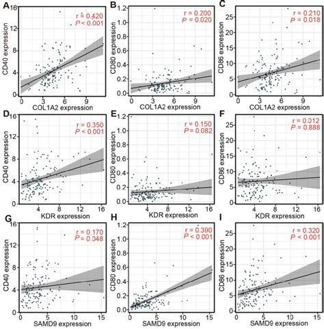 Correlation Between The Expression Levels Of Three Antigens And Those