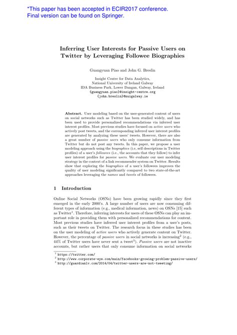 pdf inferring user interests for passive users on twitter by