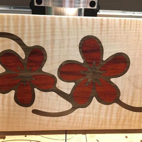 Two Color Inlay Cutting Board Cyberreefguru