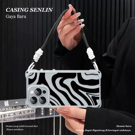 Jual Garis Garis Hitam Mewah Softcase Casing Hp Oppo A3X A5I Pro A5 2025 A5X A38 A60 4G 5G A16