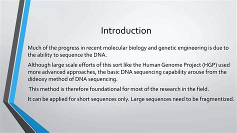 Dna Sequencing By Dideoxy Method Pptx