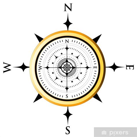 Sticker Compass Dial Pixersuk