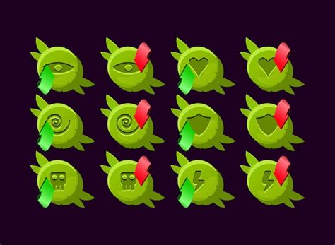 Premium Vector Set Of Game Ui Colorful Jelly Gui Asset Elements