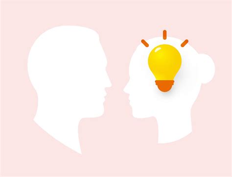 Man S Head Idea Male Logic Inter Sex Communication And Understanding Symbol Male And Female