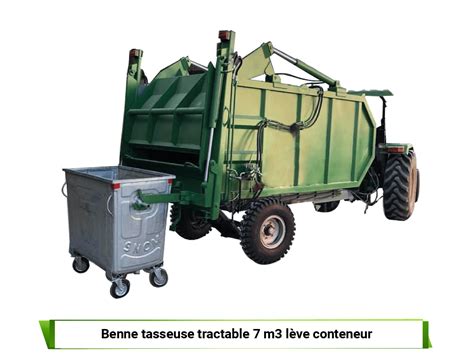 Bennes Tasseuses Tractables Sncm 7 M3 Sncm