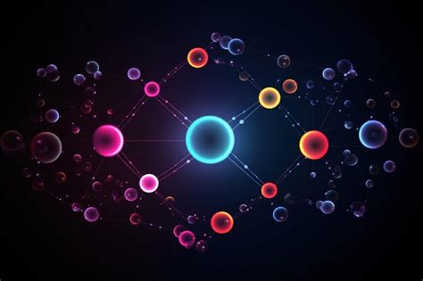 Premium Ai Image Abstract Circular Molecular Structure Background Ai