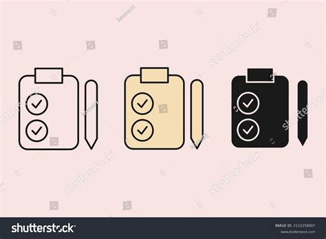 Check List Icons Symbol Vector Elements Stock Vector Royalty Free
