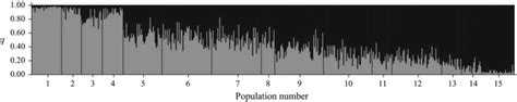 Admixture Proportions Q As Calculated With Structure K 2 Grey
