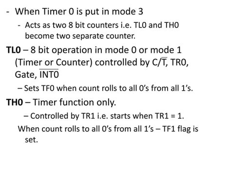 8051 Timers And Counters