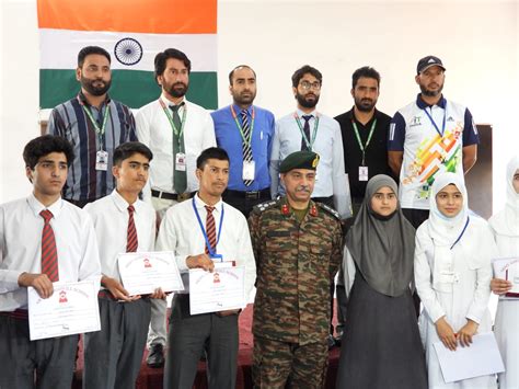 indian army felicitate adnan ashiq of ags hanzik stood 10th in the ut