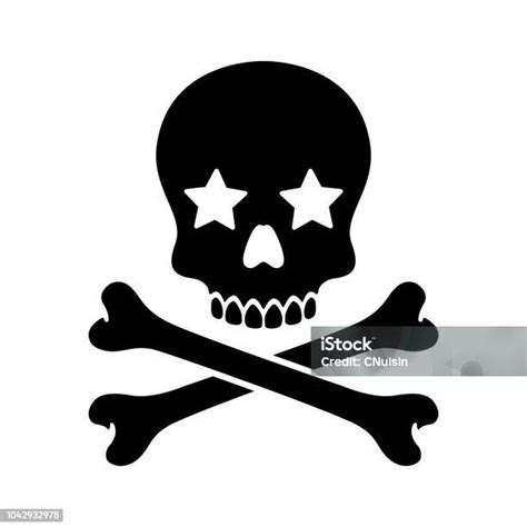 해 적 해골 벡터 할로윈 스타 아이콘 로고 뼈 유령 해골 그림 클립 아트 그래픽 개에 대한 스톡 벡터 아트 및 기타 이미지 개 귀신 검은색 Istock