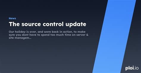 The Source Control Update 🕵️ Server Management Tool
