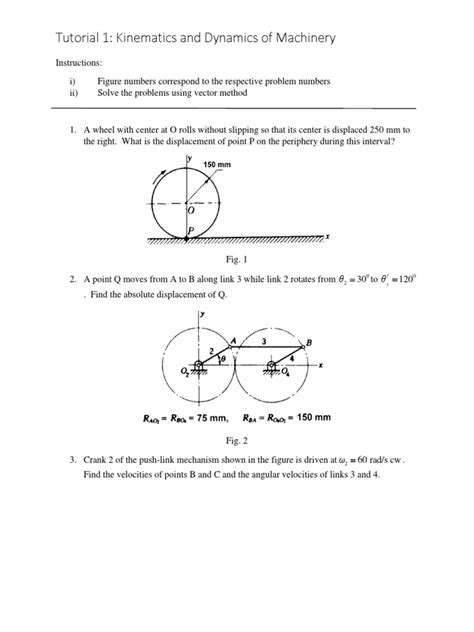 Assignment 1 Pdf Kinematics Velocity