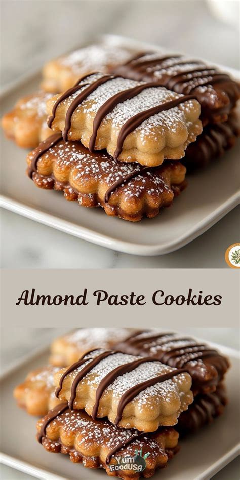 Almond Paste Cookies Yumfoodusa Recipe In 2025 Almond Paste