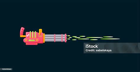 레이저 광선 미래 무기 또는 검은 색에 고립 된 아이 장난감 공간 총 블래스터 0명에 대한 스톡 벡터 아트 및 기타 이미지 0명 검은색 겨냥 Istock