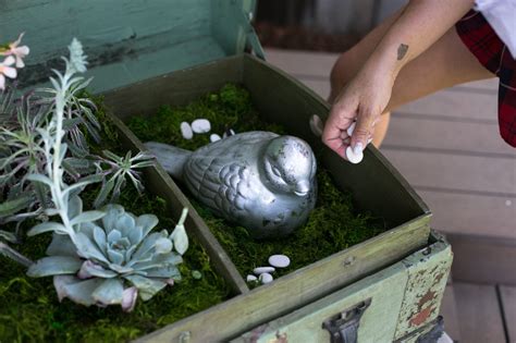 DIY Vintage Trunk Planter Mr Kate