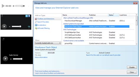 Enable Flash Player Addon For Internet Explorer Radioforge
